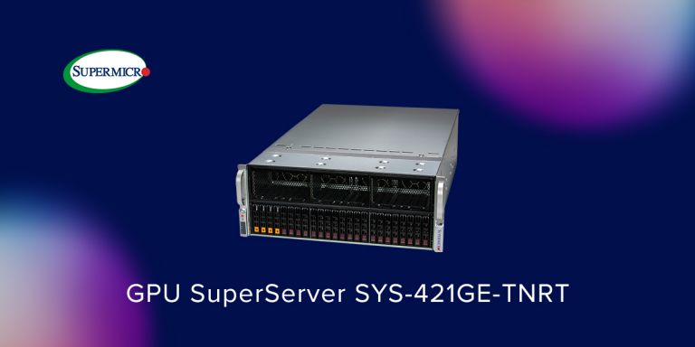 Supermicro SYS-421GE-TNRT GPU SuperServer - Omega One Company